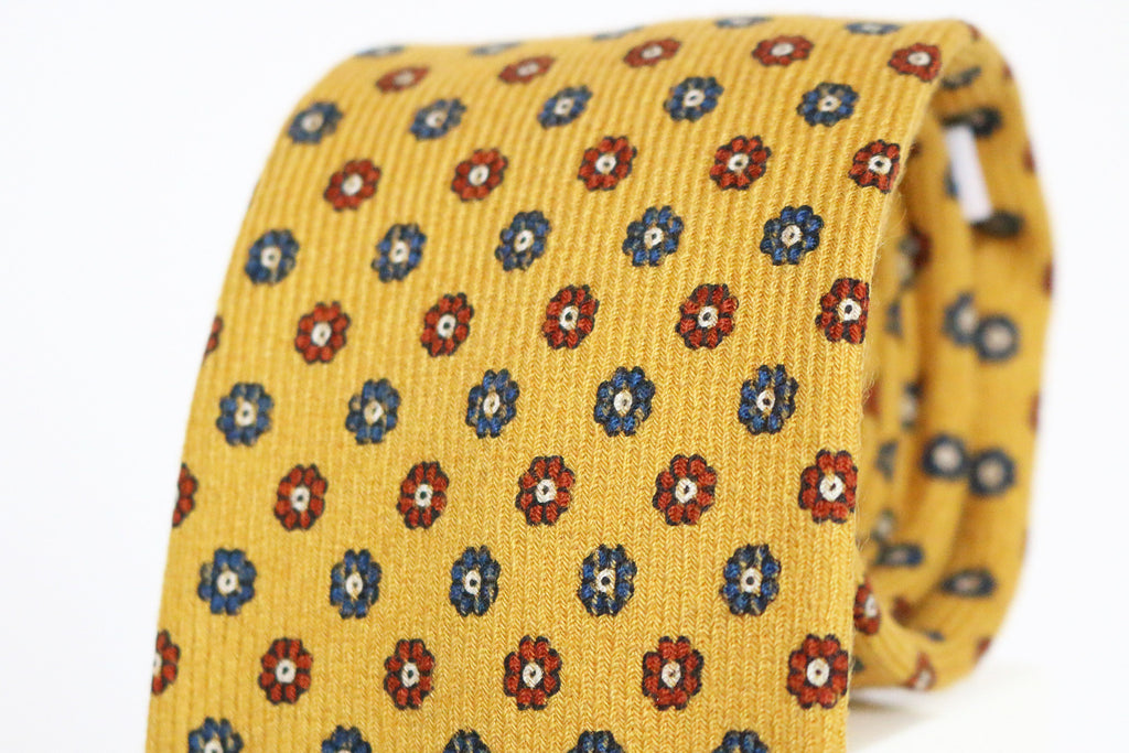 Flower Print Silk Tie – Lord Wallington